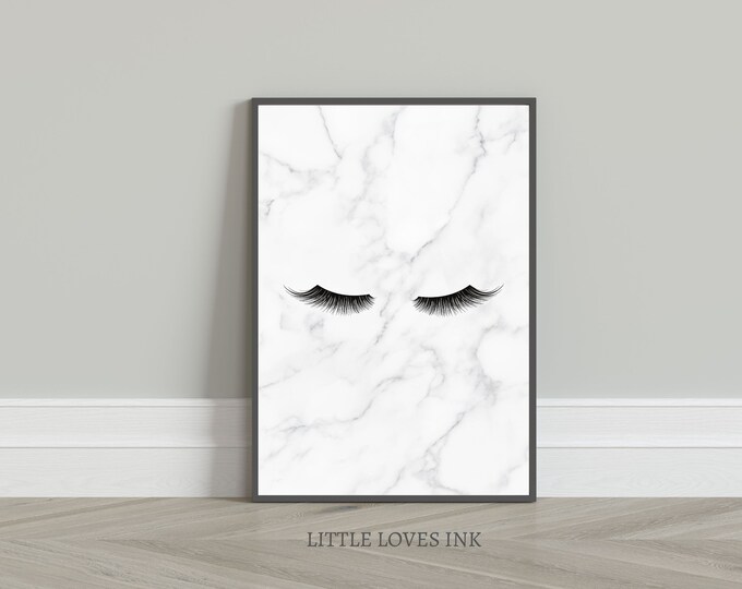 Lash Out,eyelashes Prints Set,set of 3,lashes Print,lash Decor,beauty ...