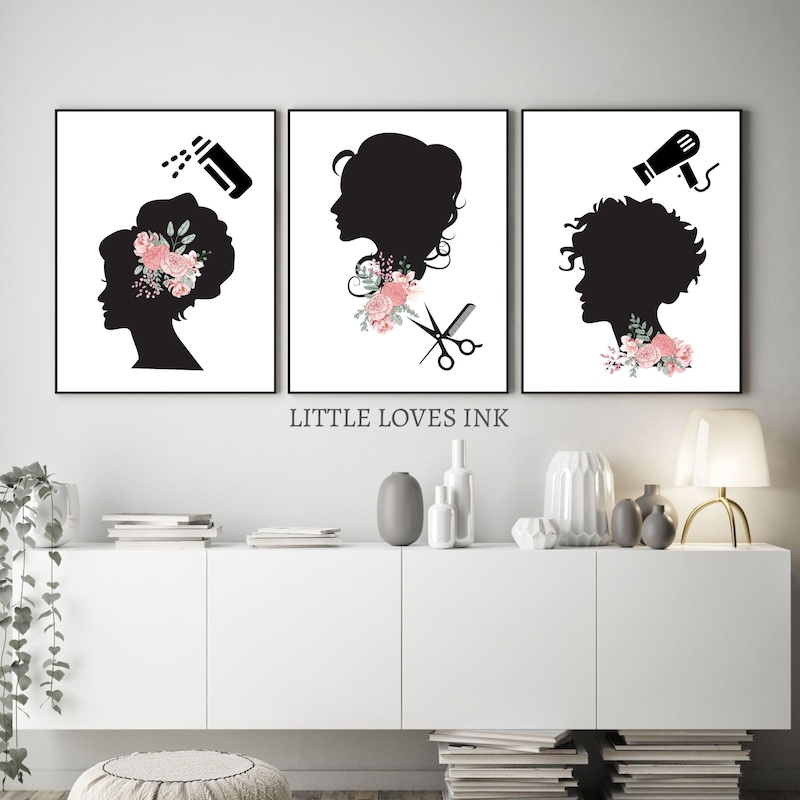 Hair Salon Wall Art - Etsy