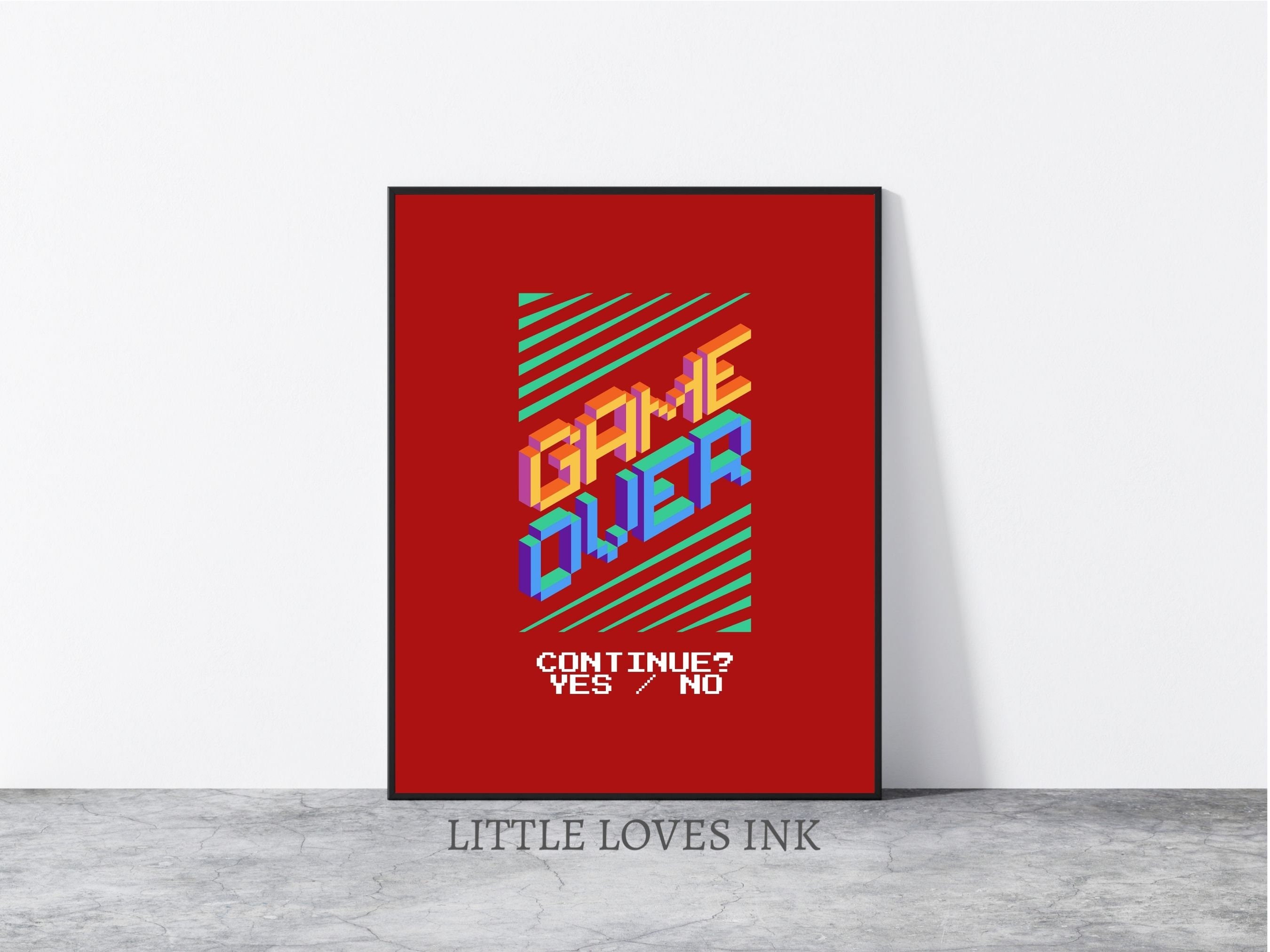 Retro Gaming Printables Set of 3, Video Gaming Wall Art, Gaming Wall ...
