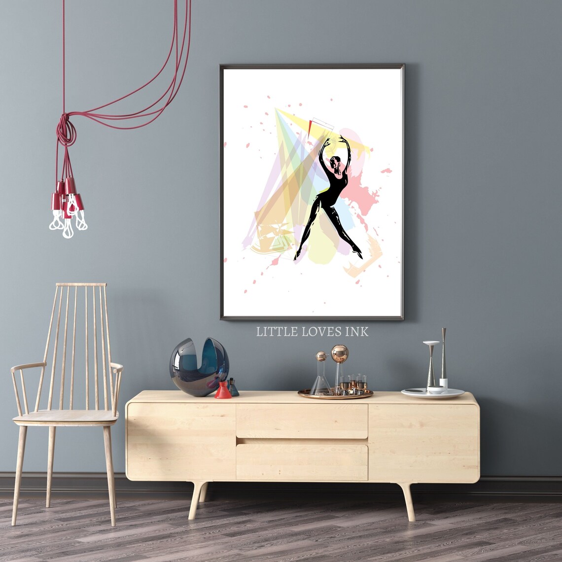 Abstract Dancer Printable Wall Art Abstract Dancer Print - Etsy