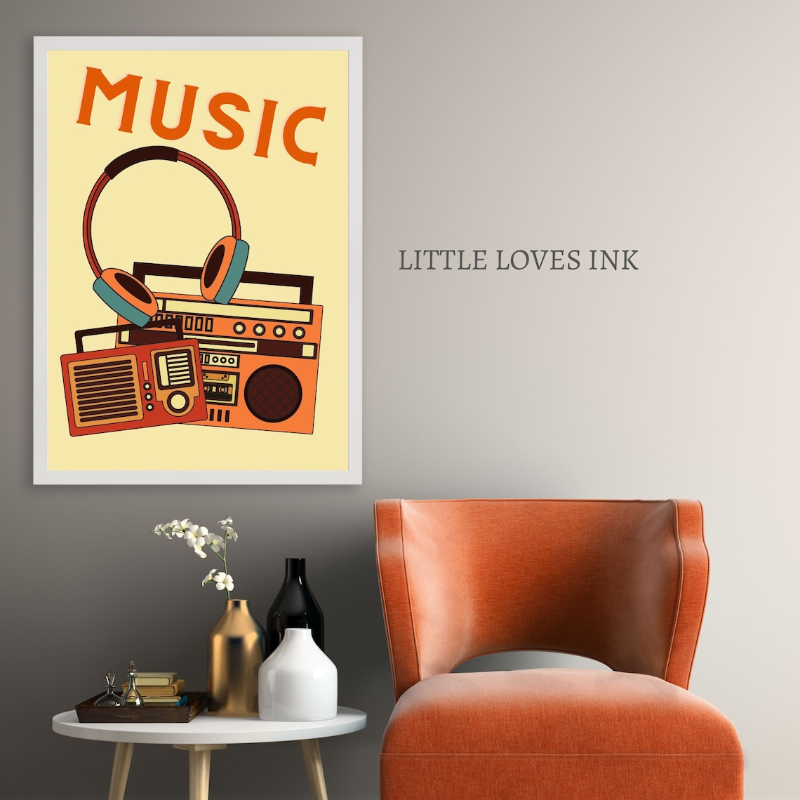 Vintage Music Wall Art Retro Music Prints Music Lover Gift - Etsy