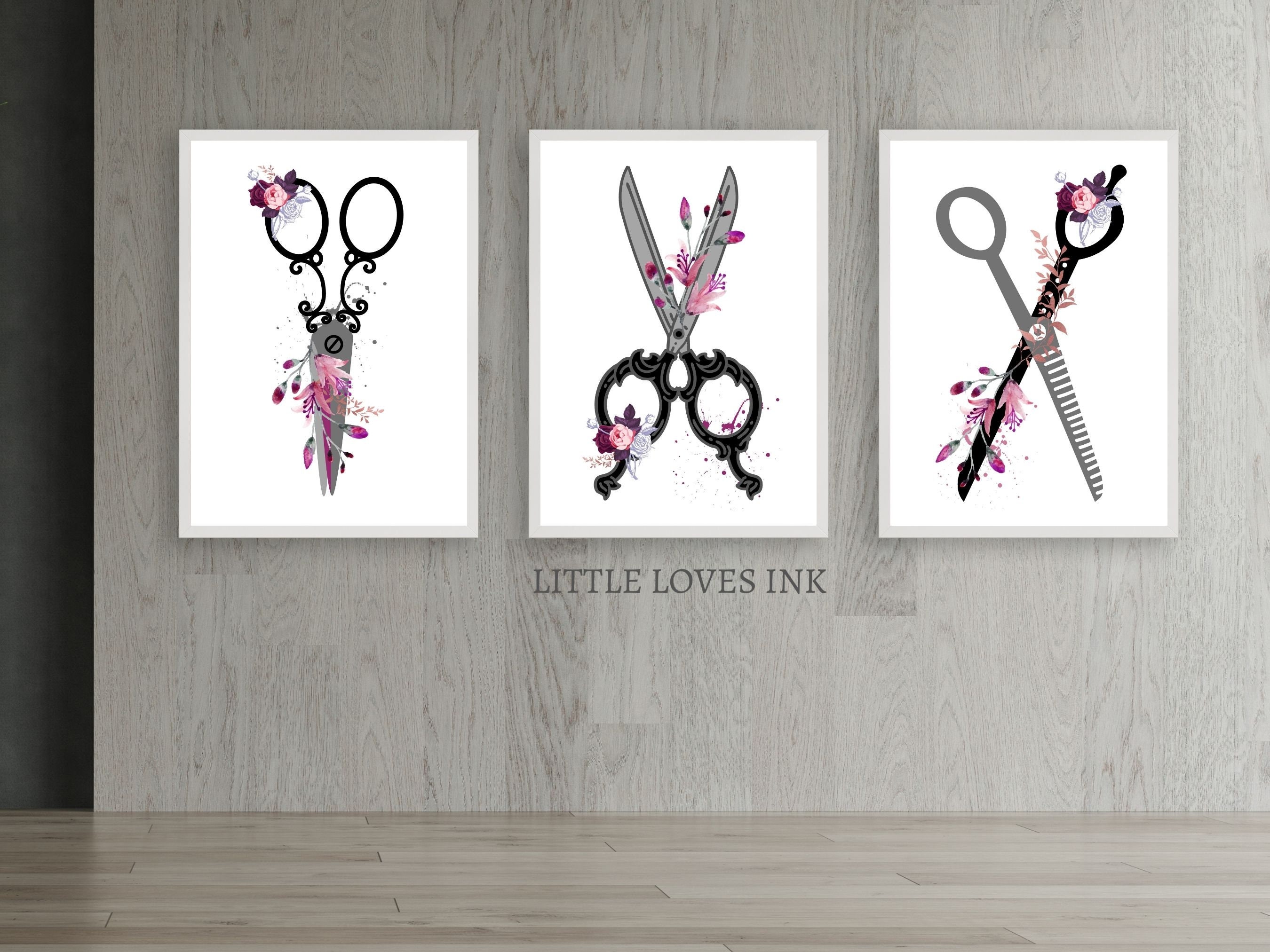 Hair Salon Decor Set of 3 Prints, Hair Salon Decor, Hair Salon Wall Art ...