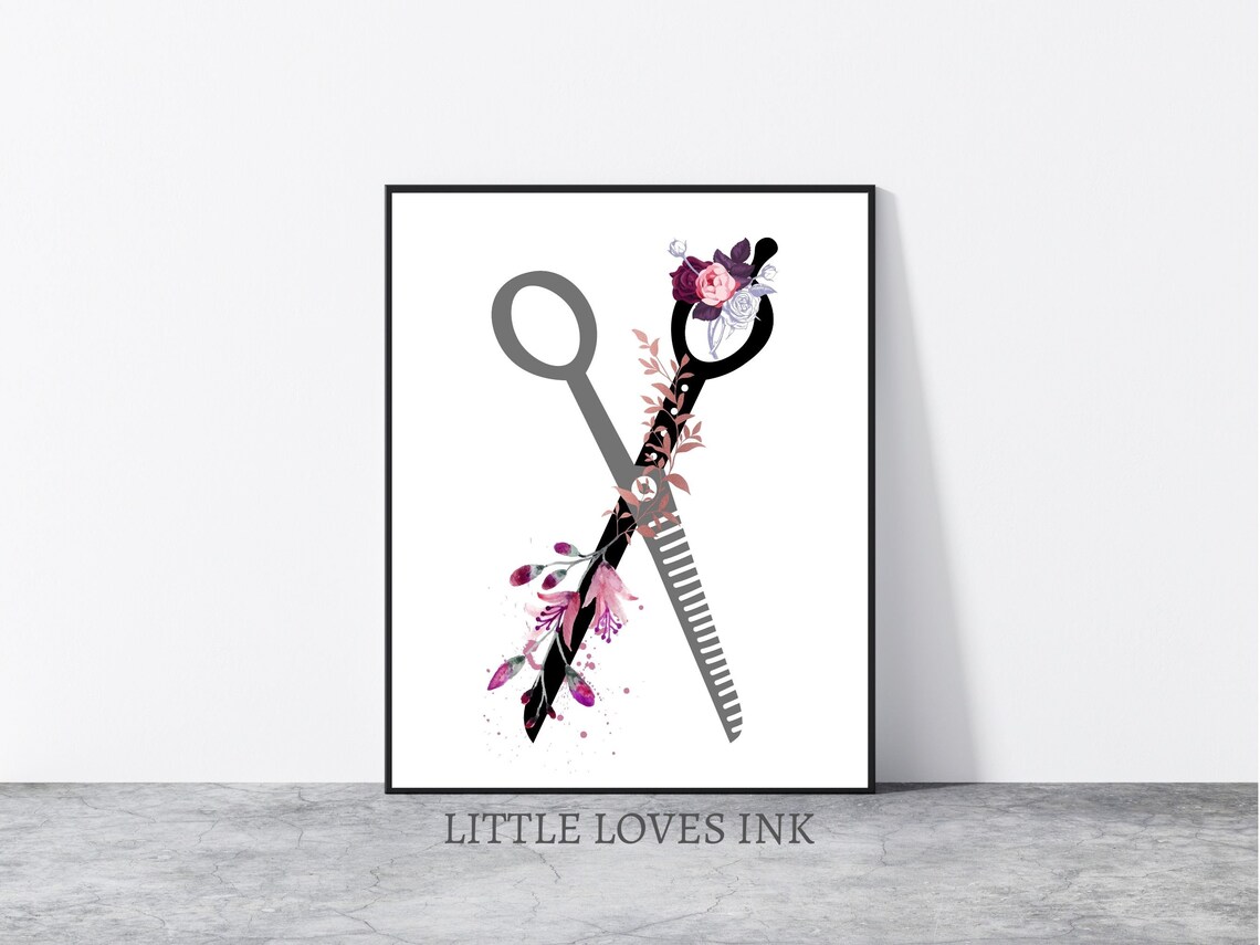 Hair Salon Decor Set of 3 Prints, Hair Salon Decor, Hair Salon Wall Art ...