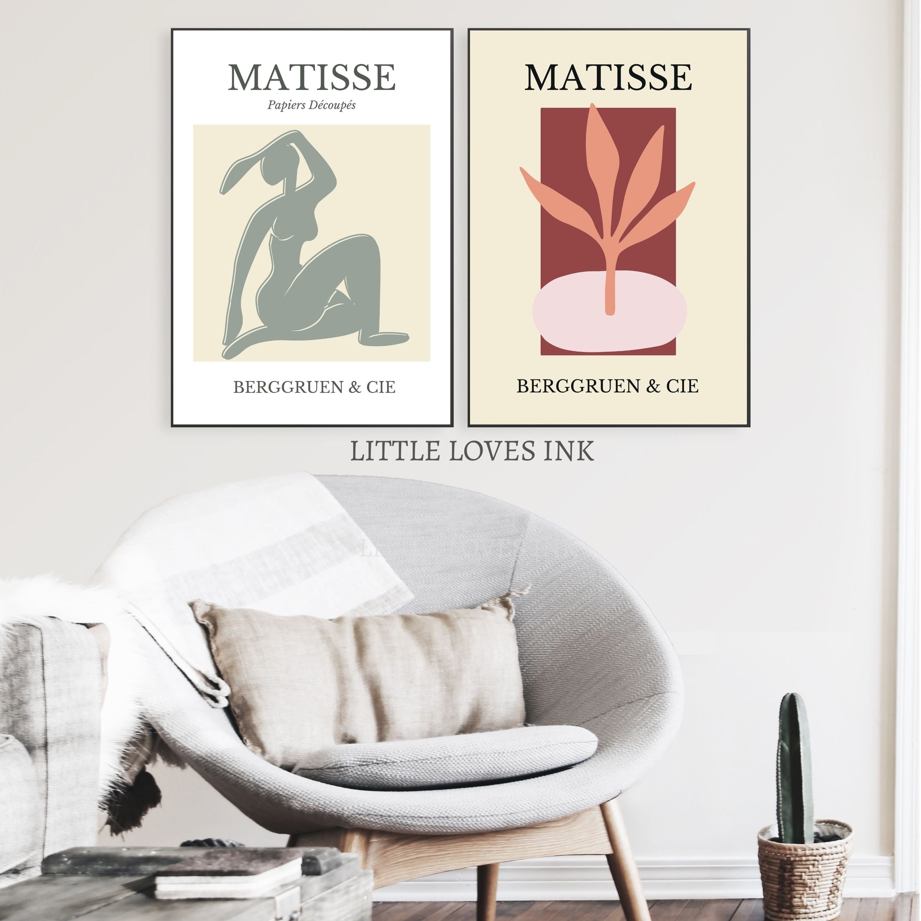 Henri Matisse Printable Wall Art Set of 2, Matisse Decor, Matisse ...