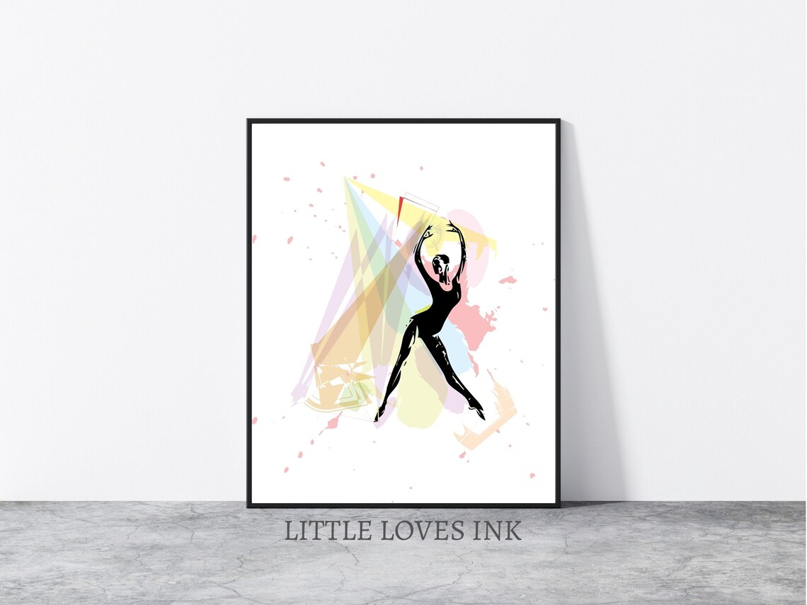 Abstract Dancer Printable Wall Art Abstract Dancer Print - Etsy