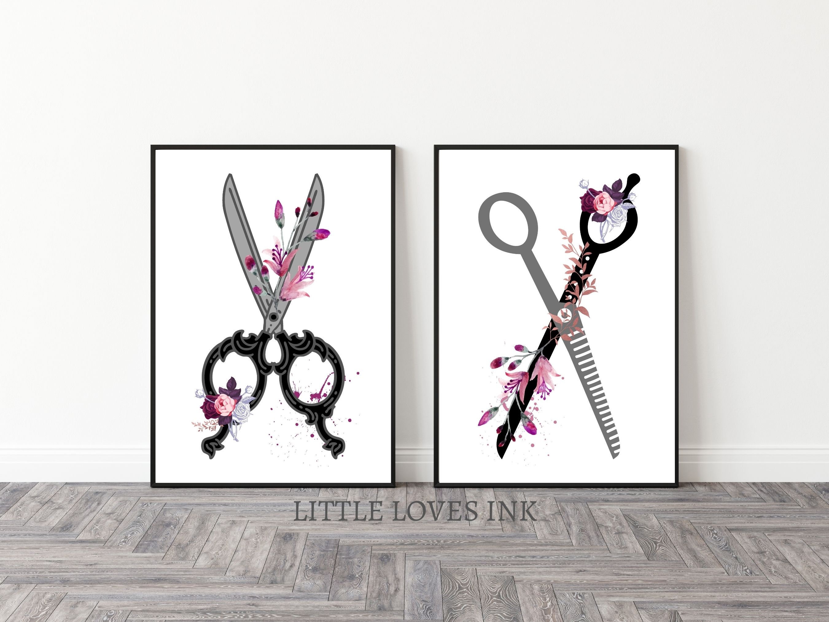 Hair Salon Decor Set of 3 Prints, Hair Salon Decor, Hair Salon Wall Art ...