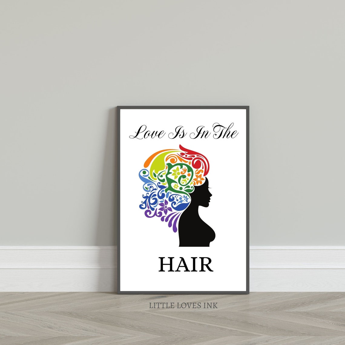 Hair Salon Wall Art, Hair Wall Decor, Hair Wall Print, Salon Decor ...