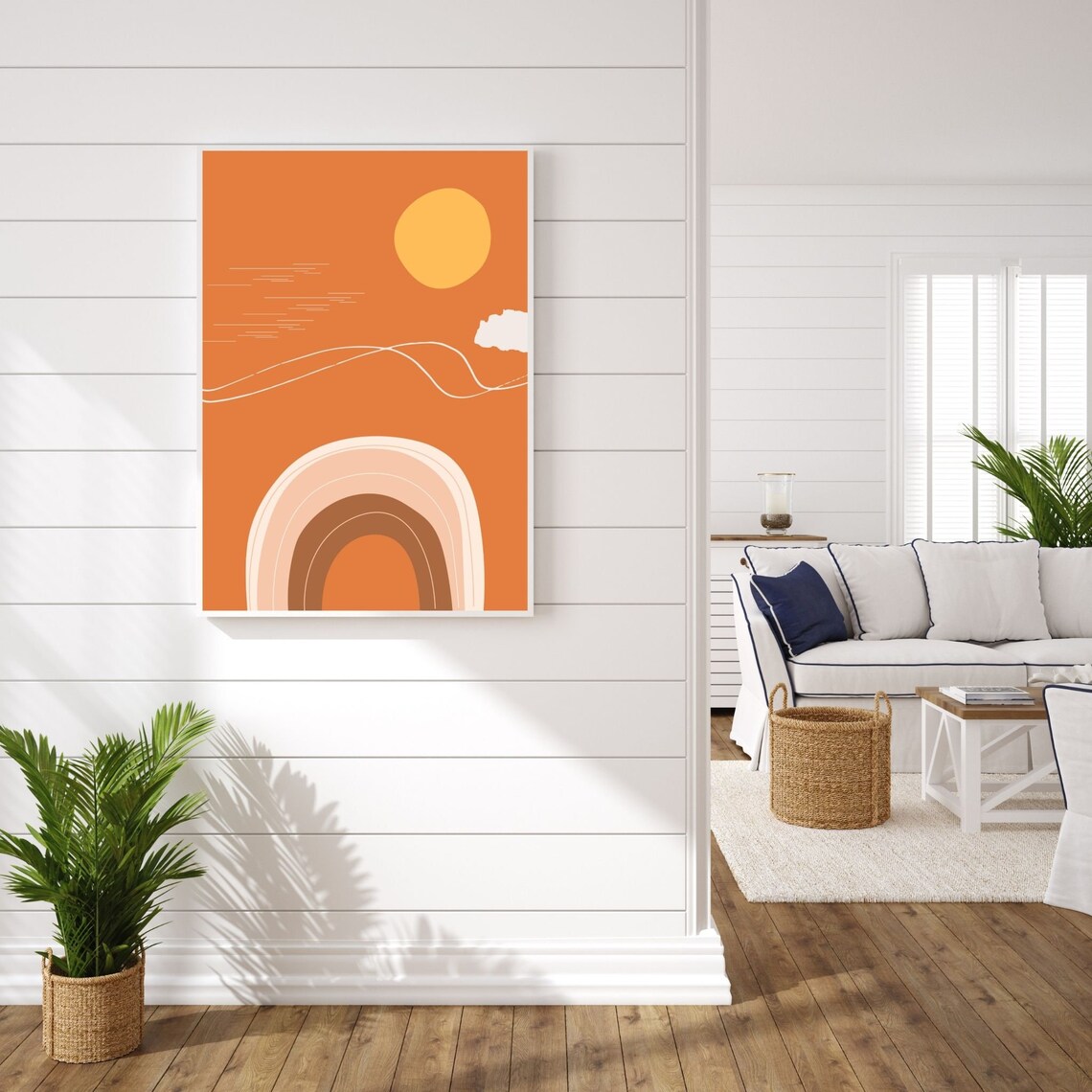 Boho Rainbow Printable, Rainbow Wall Art, Bohemian Rainbow Poster ...