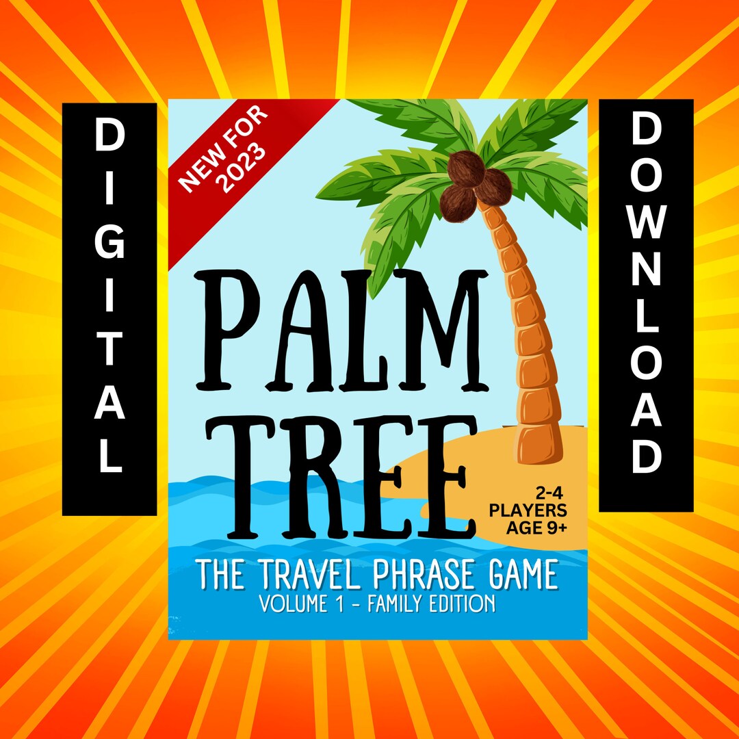 Game - Palm Tree - the Travel Phrase Puzzle Game! -digital Download - Etsy