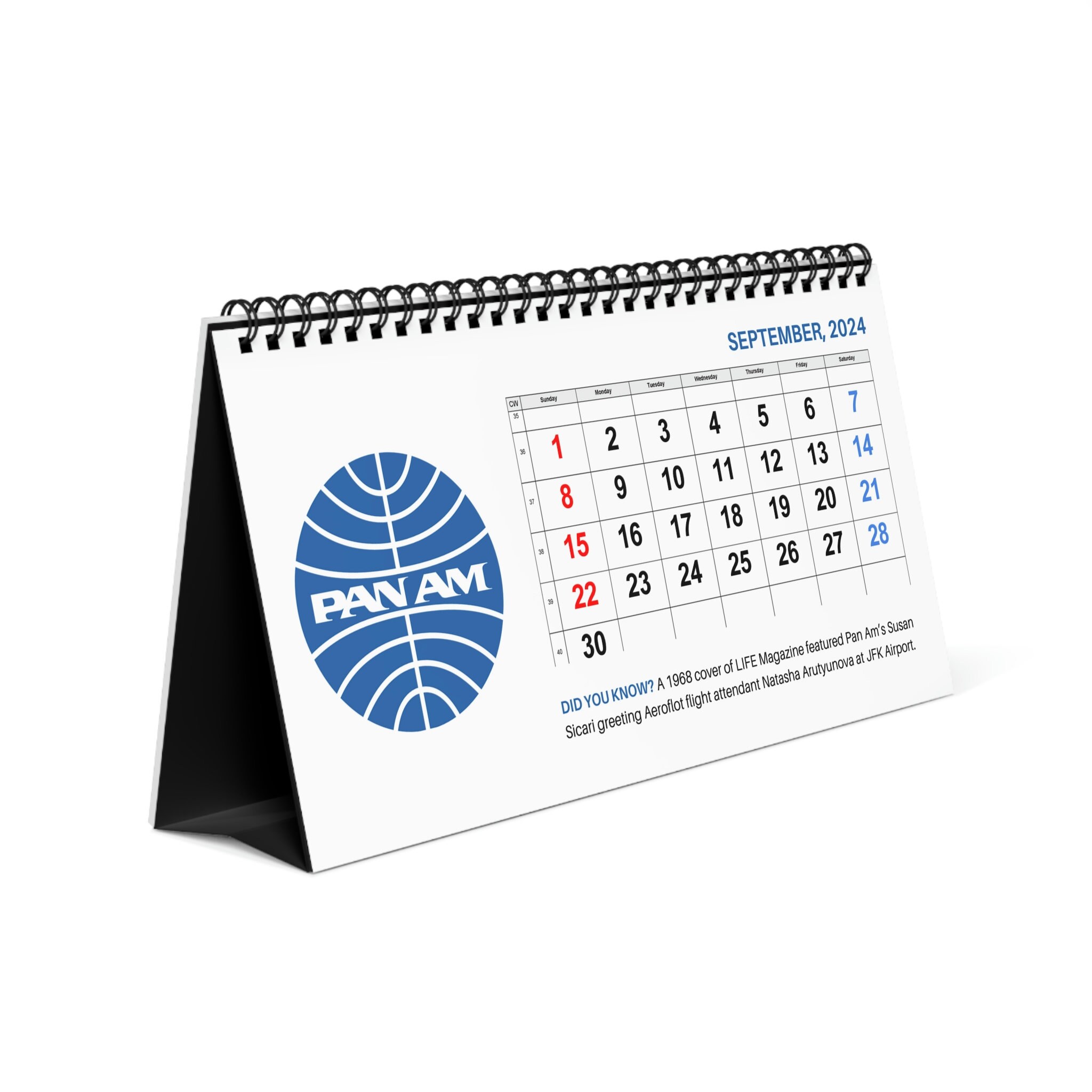 Pan Am 2024 Desk Calendar - Etsy