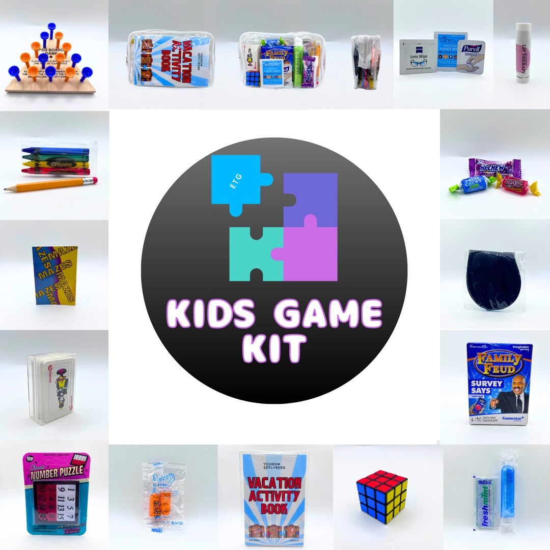 Kids Games Activity Kit - Etsy