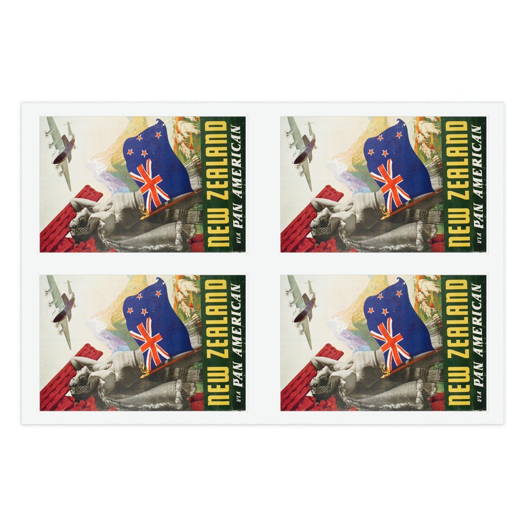 Pan Am New Zealand Sticker Sheets - Etsy
