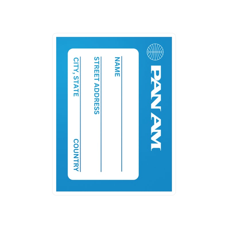 Vintage Pan Am Vinyl Decals - Etsy