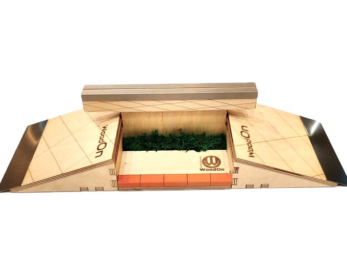 Woodon Fingerboard Double Trouble. Fingerboard Ramps and - Etsy