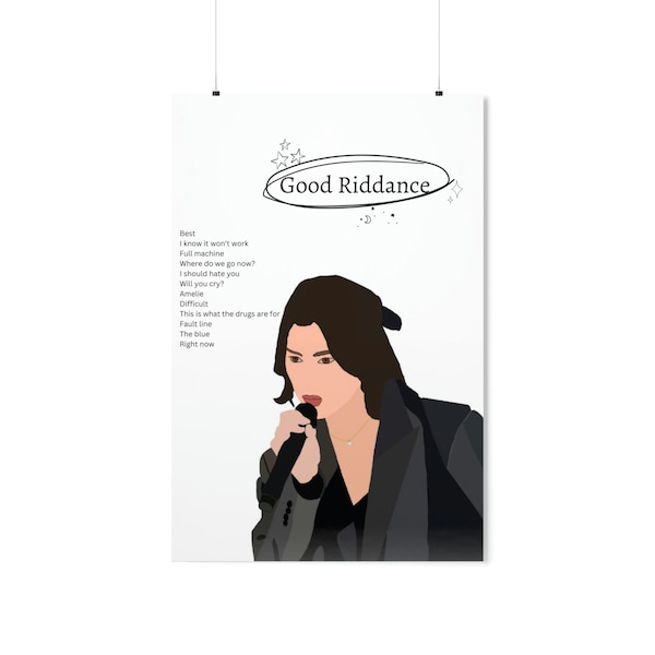 Gracie Abrams Good Riddance Poster - Etsy Australia