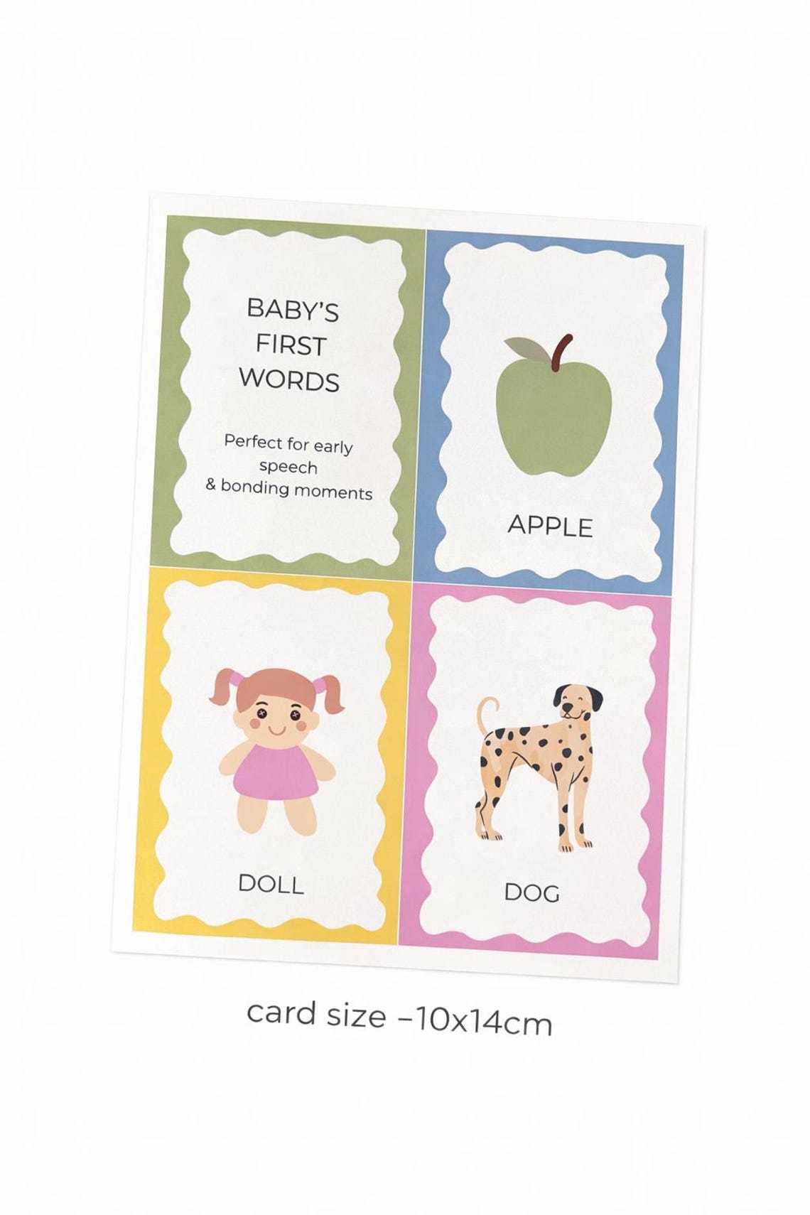 80 Ready to Print Baby First Words Flashcards Printable Digital ...
