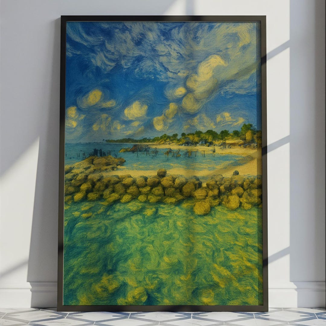 Eleuthera Travel Poster Van Gogh Style, Eleuthera the Bahamas Travel ...