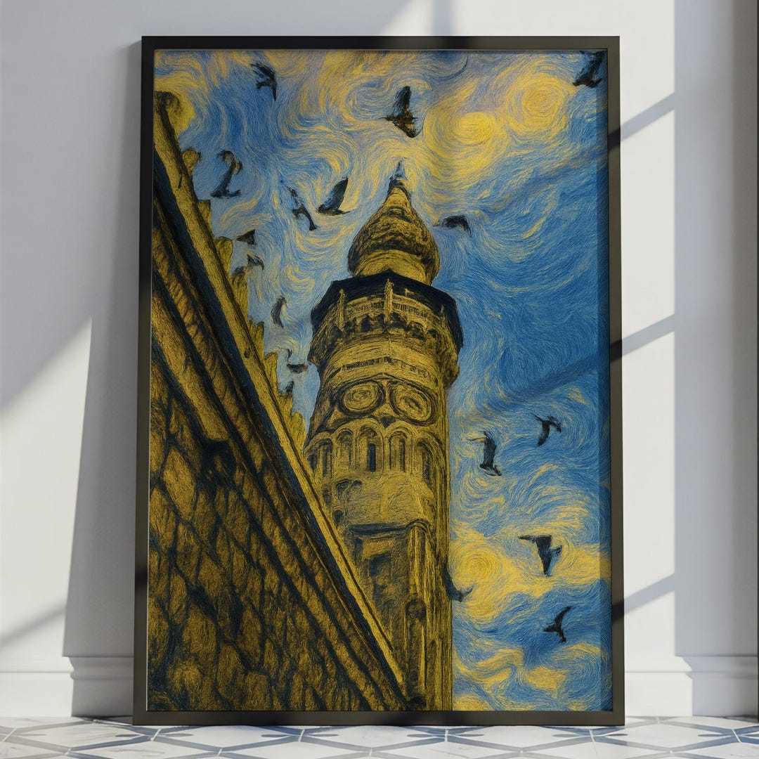 Damascus Travel Poster Van Gogh Style, Damascus Syria Travel Print ...