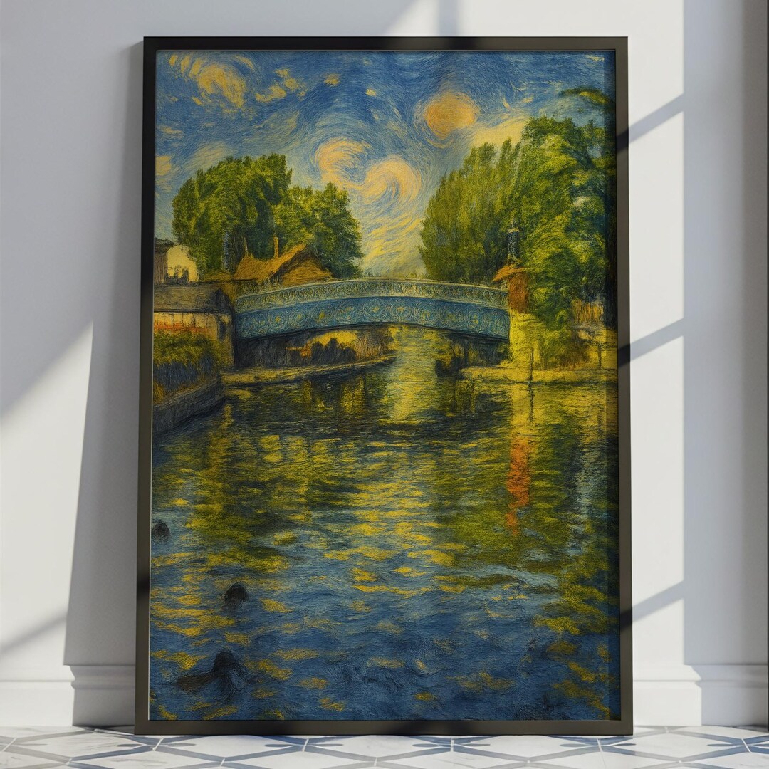 Little Venice Travel Poster Van Gogh Style, Little Venice United ...