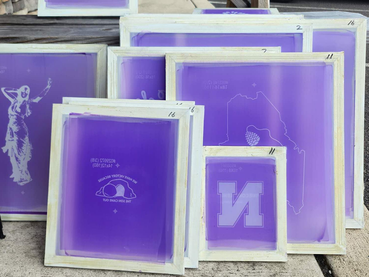 Pre-burned Silk Screen DIY Silk Screen Printing Custom