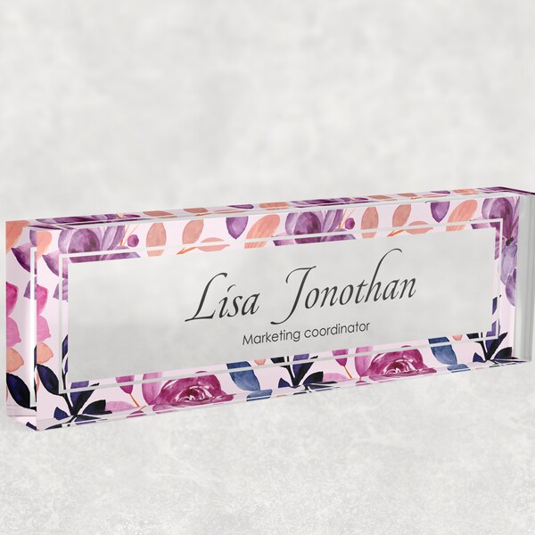 Standing Desk Name Plate - Etsy