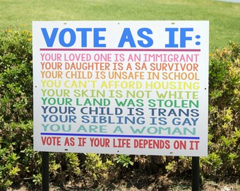 Political Yard Sign - Etsy
