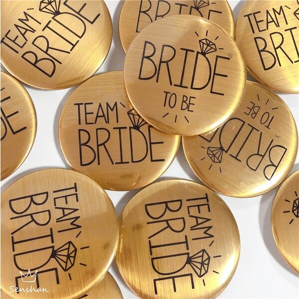 Bridal Party Buttons - Etsy