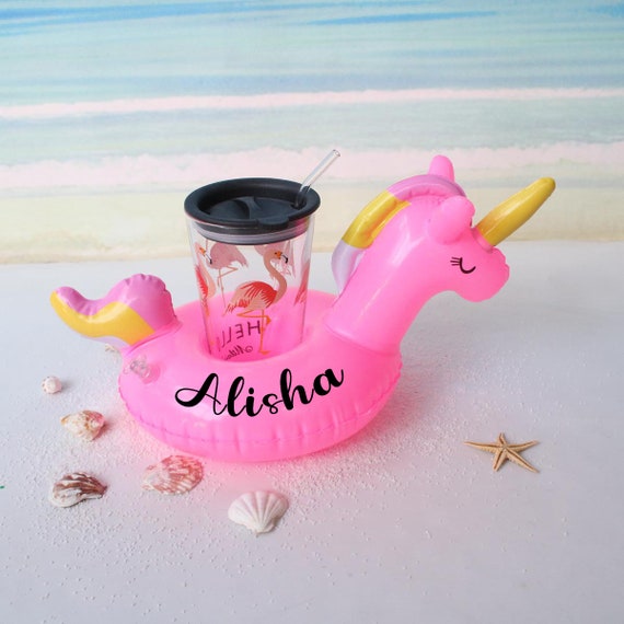Party Favors & Games Party Favor 12 PERSONALIZED Inflatable Drink Float ...