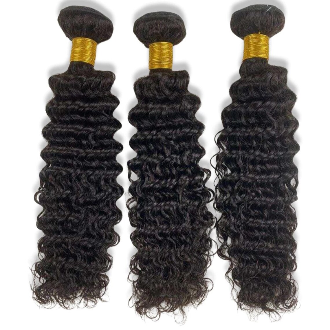 Brazilian Deep Wave Bundle Deal Virgin Hair Bundles Natural - Etsy