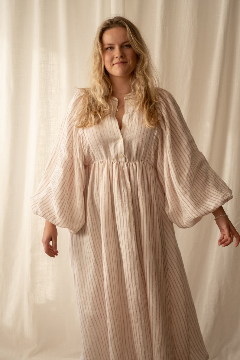 Waterfall Bohemian Dress Sewing Pattern Puff Sleeve - Etsy Australia