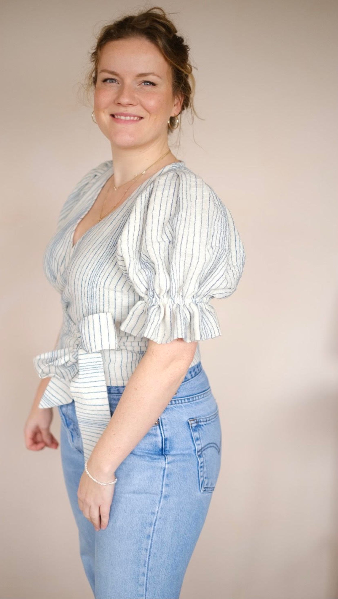 Juniper Wrap Top | Sewing Pattern | PDF Sewing Pattern | Pleated ...