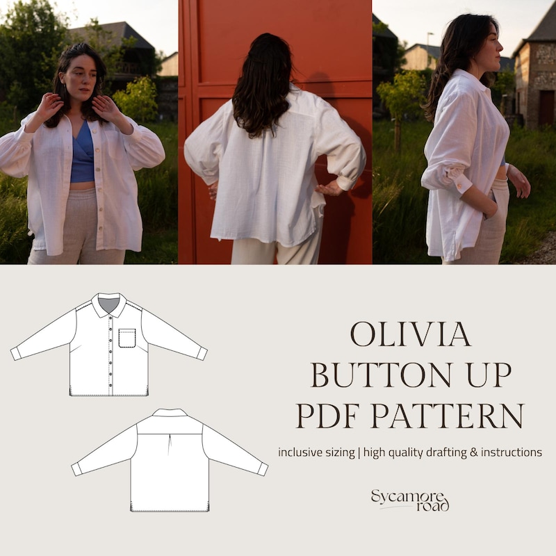 Button up Patterns - Etsy