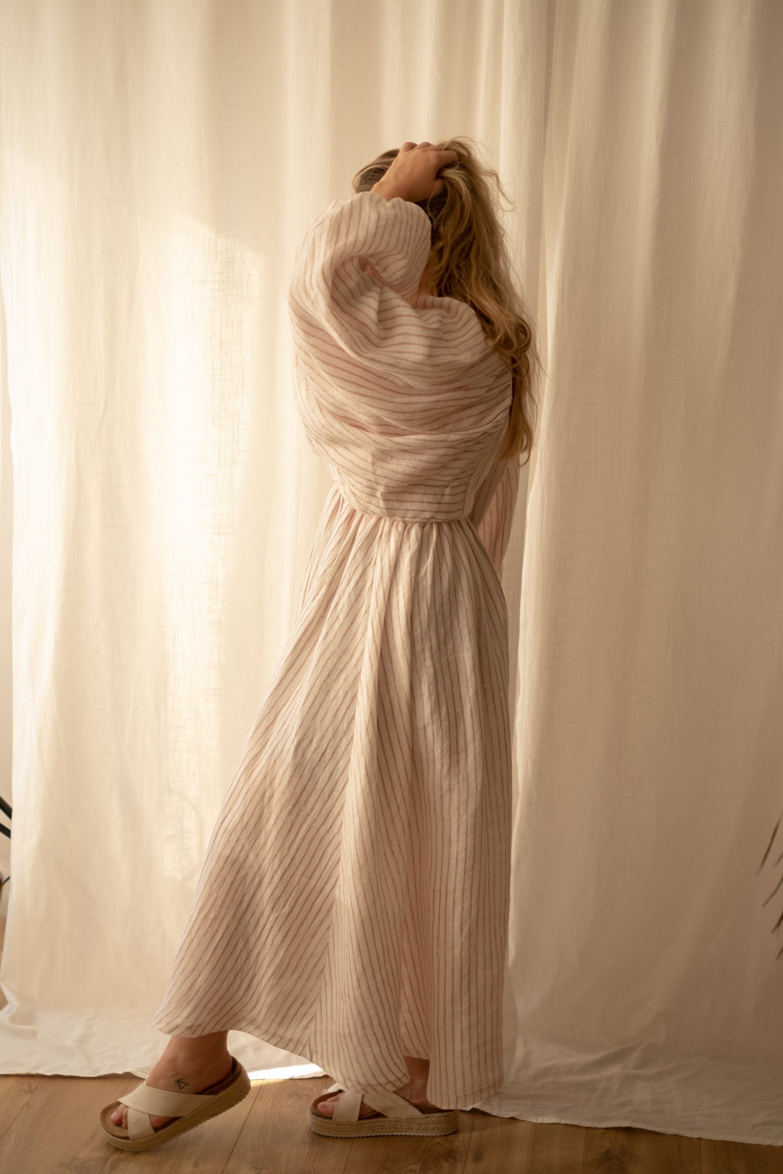 Waterfall Bohemian Dress Sewing Pattern Puff Sleeve - Etsy