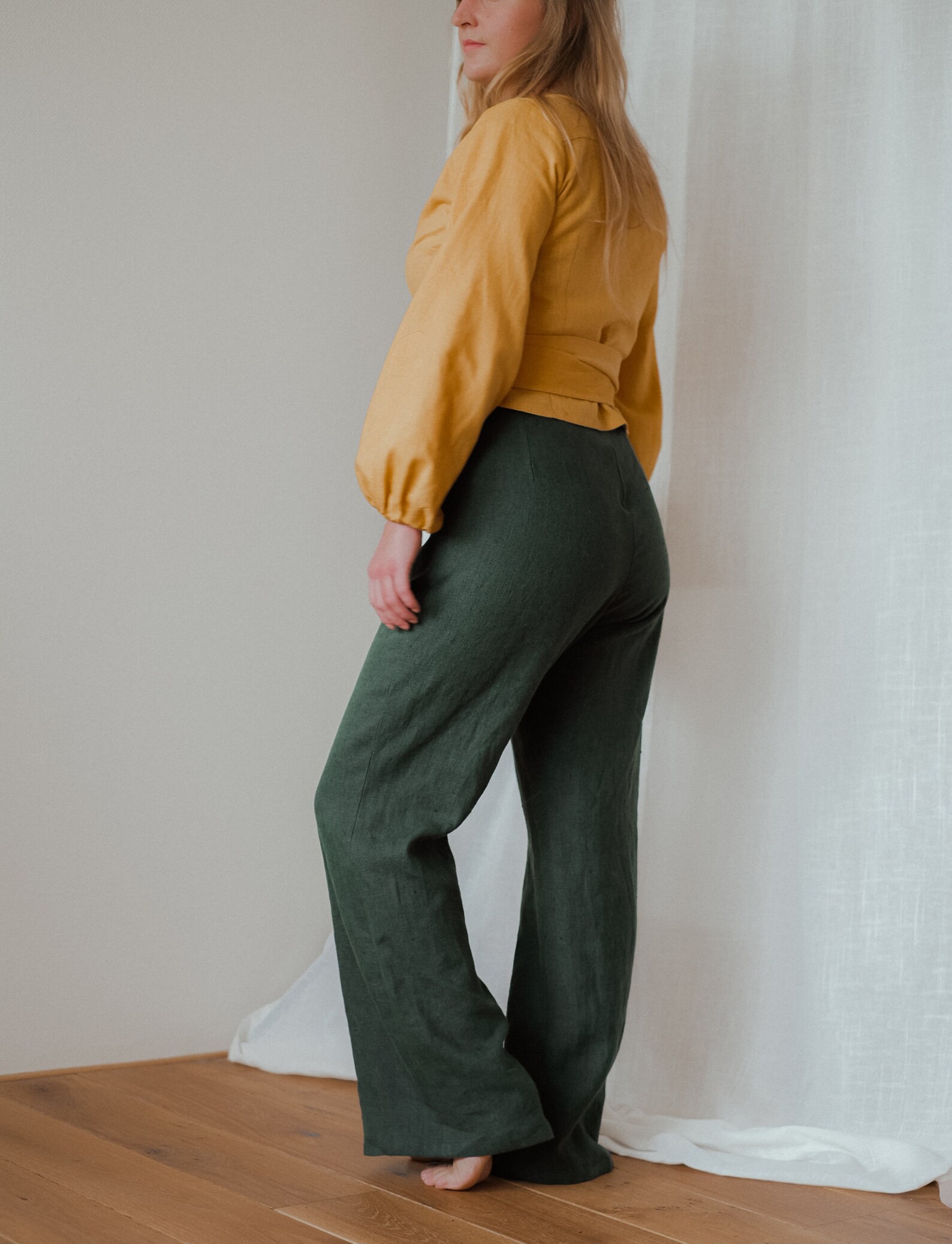 Eva Wide Leg Trousers Sewing Pattern | Linen Trousers | PDF Sewing ...