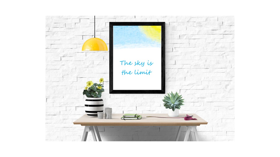 The Sky is the Limit Digital Wall Art Digital Artwork | Etsy