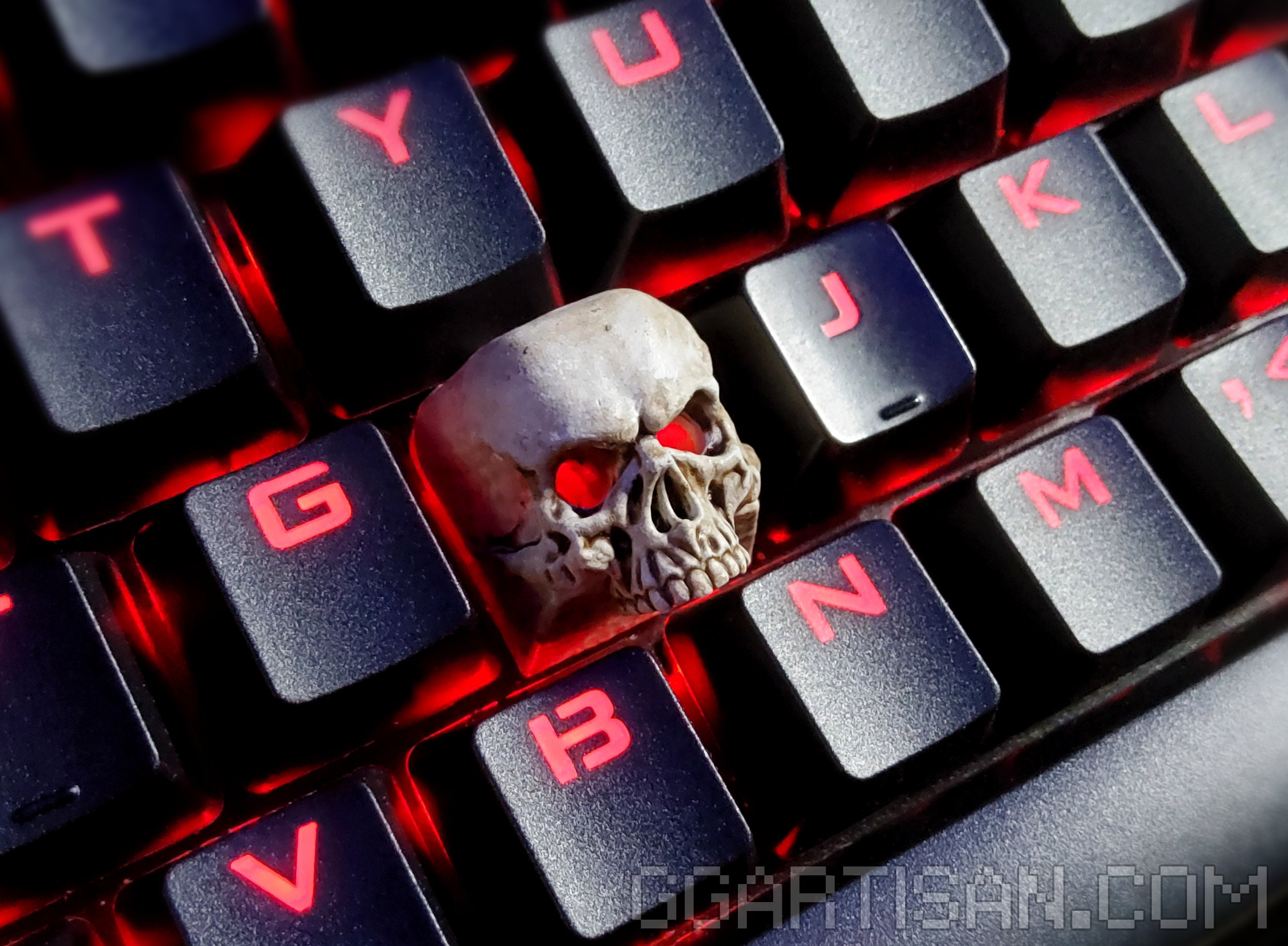 Grim Skull Keycap RGB MX Stem - Etsy Canada