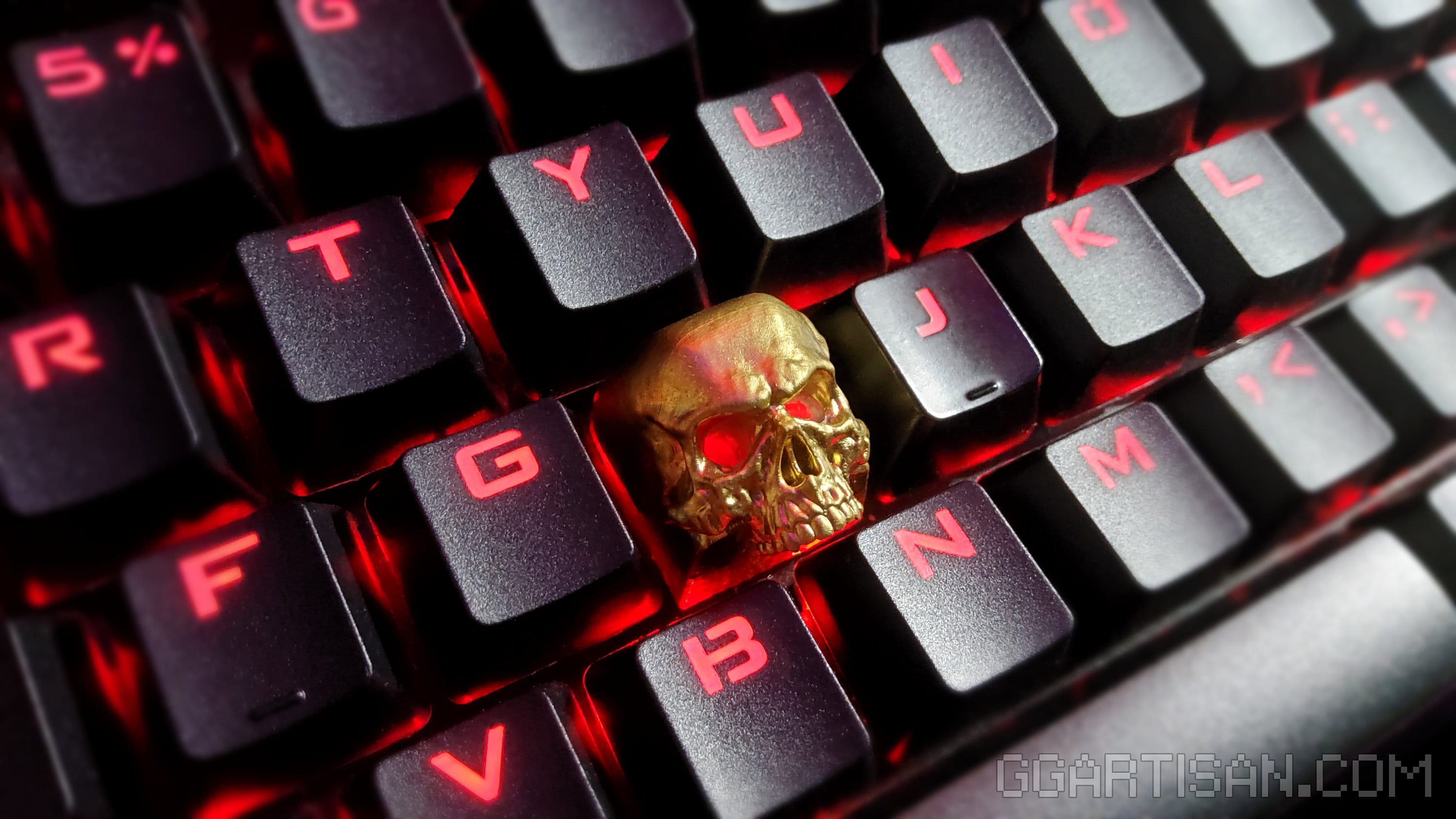 Gold Painted Skull Keycap RGB MX Stem - Etsy