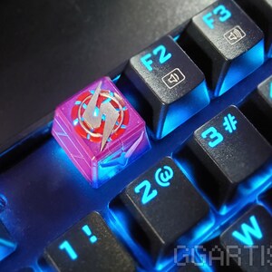 Metroid Gravity Suit/ Purple Keycap RGB, MX Stem - Etsy