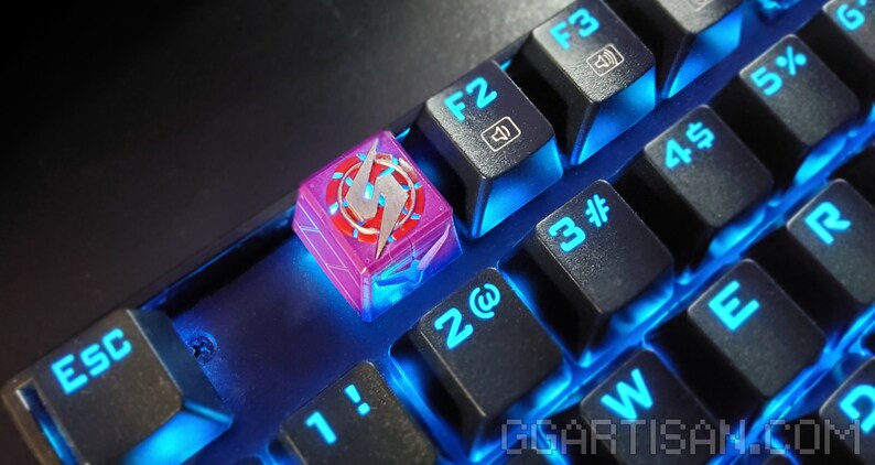 Metroid Gravity Suit/ Purple Keycap RGB MX Stem - Etsy