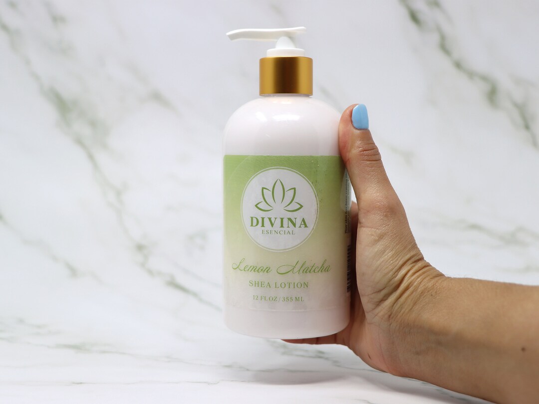 Lemon Matcha Shea Hand & Body Lotion: Natural Essential Oils - Etsy