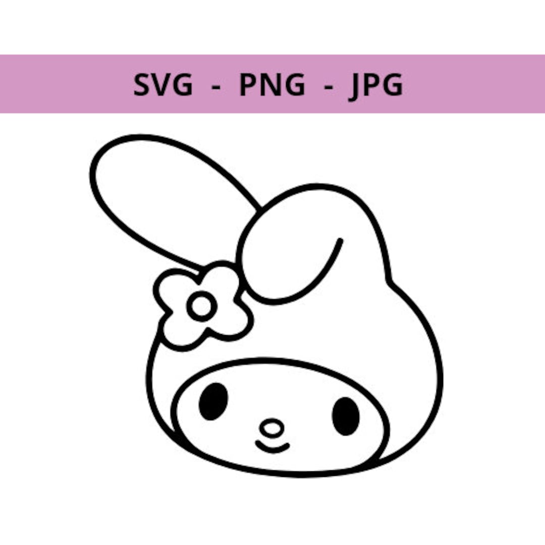 Melody face svg png digital outline - Etsy España