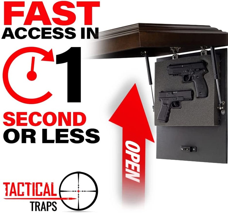Guardian 15s Picture Frame Hidden Gun Storage Safe With Trap Door ...