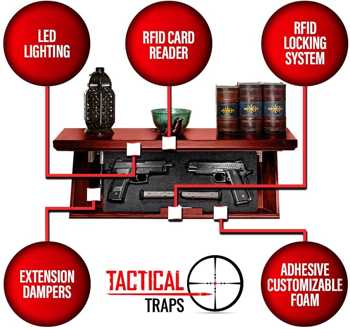 Patriot 35S Compact Hidden Gun Shelf Safe With Trap Door & - Etsy
