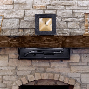 Fireplace Mantle Hidden Gun Storage Safe With Trap Door & RFID Lock ...