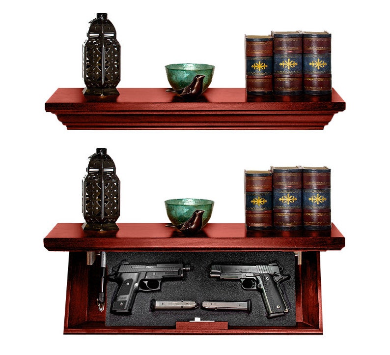 Patriot 35S Compact Hidden Gun Shelf Safe With Trap Door & RFID Lock ...