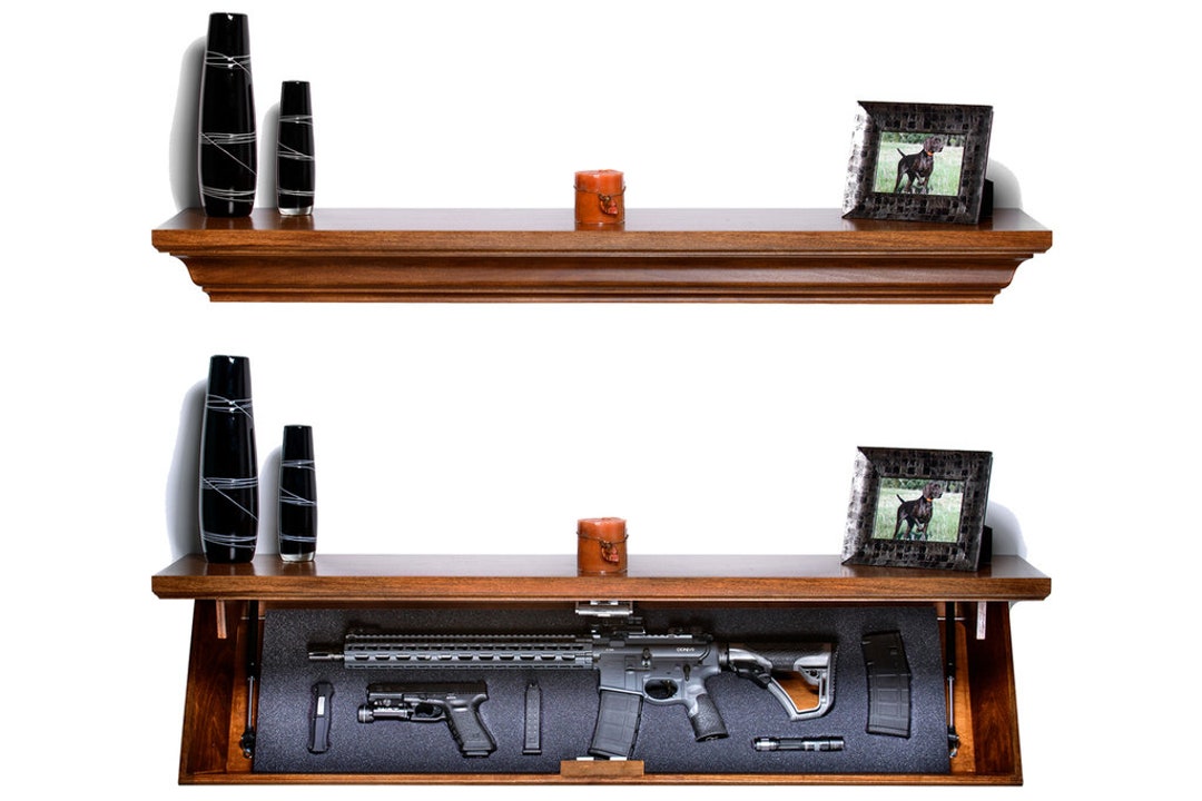 Freedom 52R Hidden Gun Shelf Safe With Trap Door & RFID Lock - 46in X ...