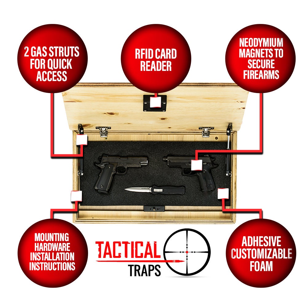 Betsy Ross Flag Hidden Gun Safe With Trap Door & RFID Lock - Etsy