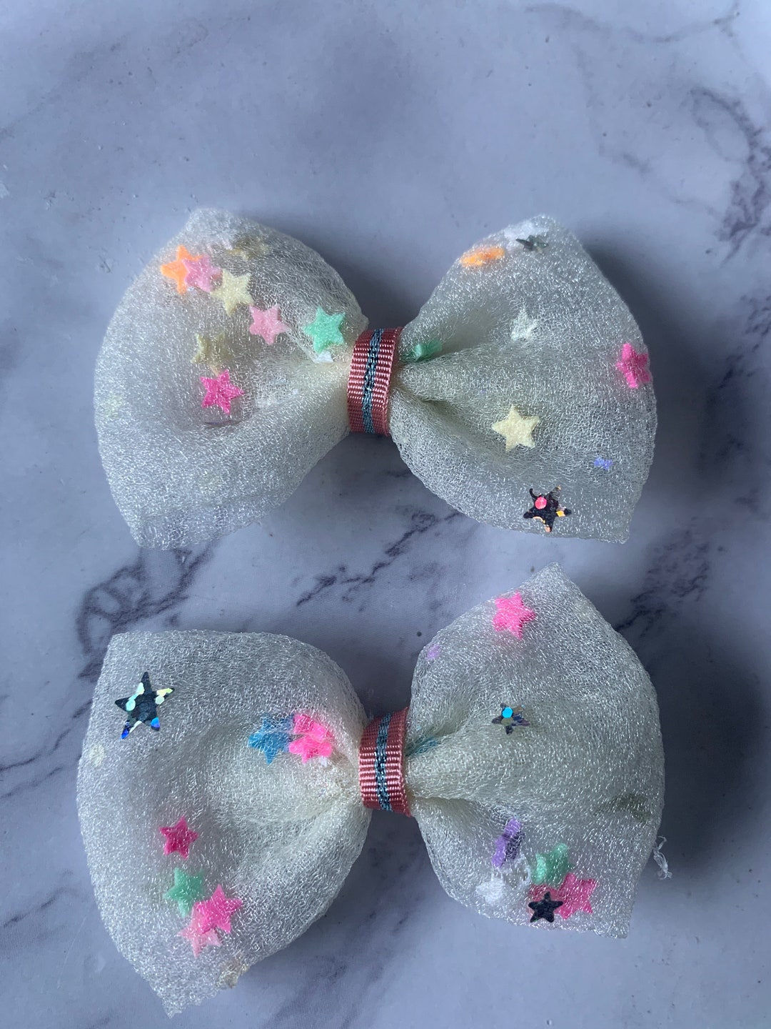 Cream, Star Mesh Childrens Bow Super Cute, Star Shakers, Joy, Party ...