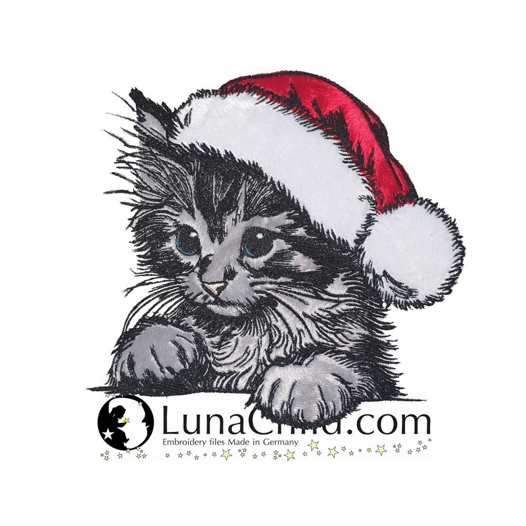 NEW Embroidery Design Appliqué Cat "ria" Commercial Use Lunachild Dog ...