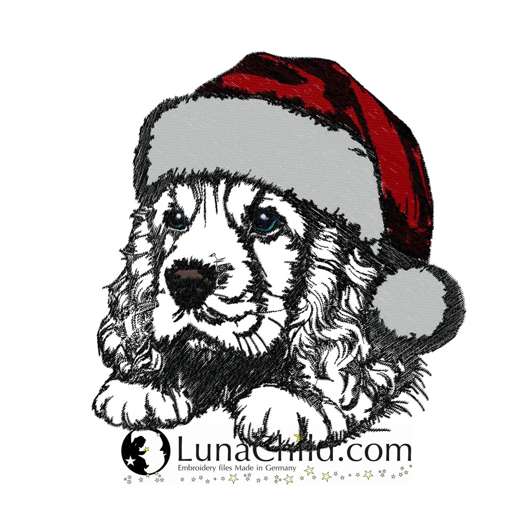 NEU Stickdatei Cocker Spaniel "murri" Realistisch Kommerzielle Nutzung Lunachild - Etsy